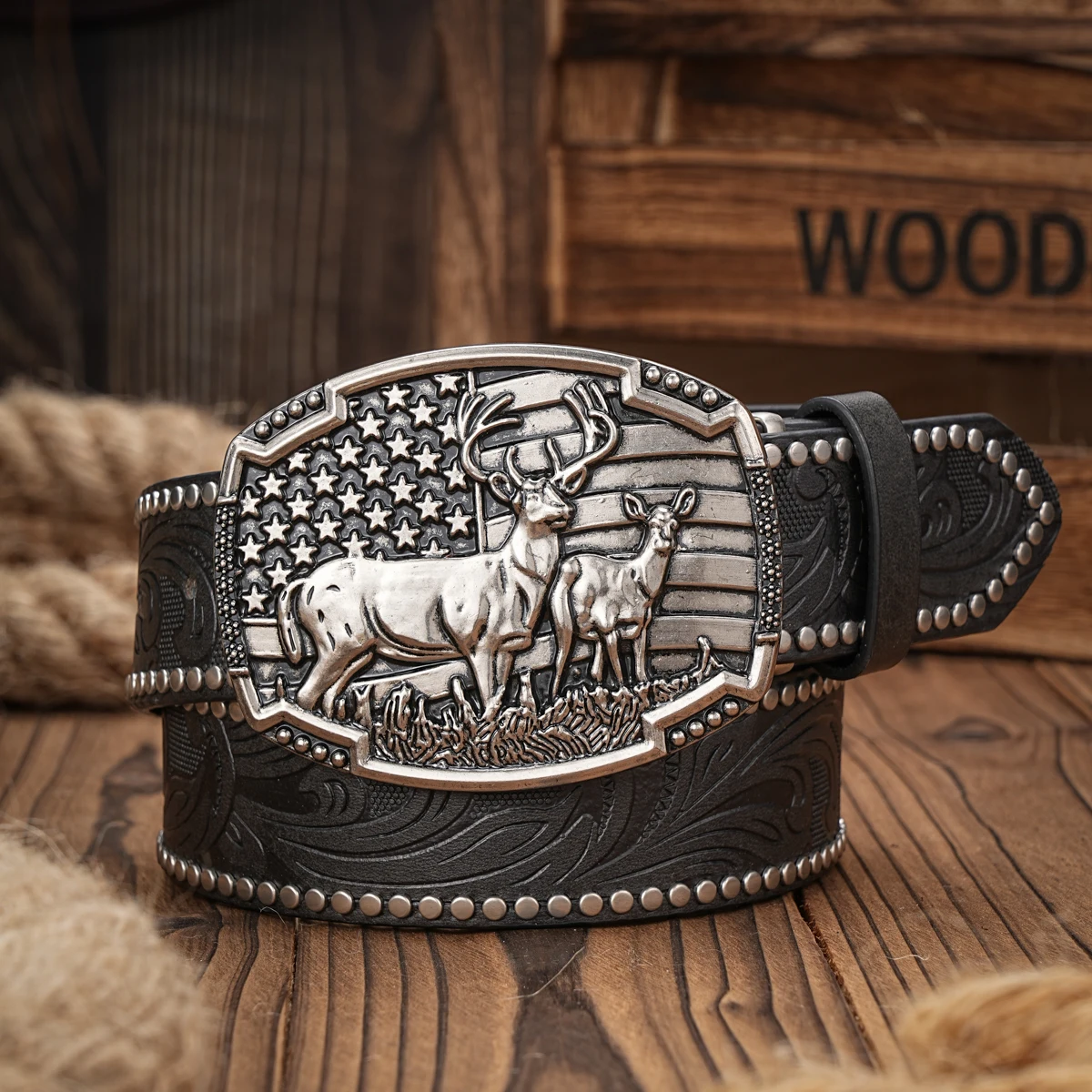 Ranch Style Cowboy Belt | Free Shipping!