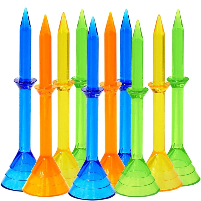 PGM 50pcs Golf Tees Random colors Double-layer Plastic Transparent ...