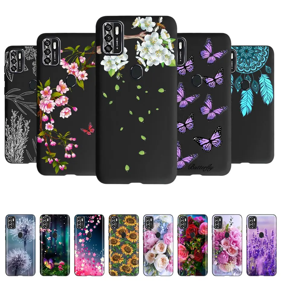 Fashion Black Silicon Case For ZTE Blade A7s 2020 A7020 Soft TPU Bumper ...