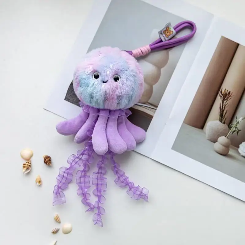 21 centimeter simulation new jellyfish backpack pendant stuffed plush ...