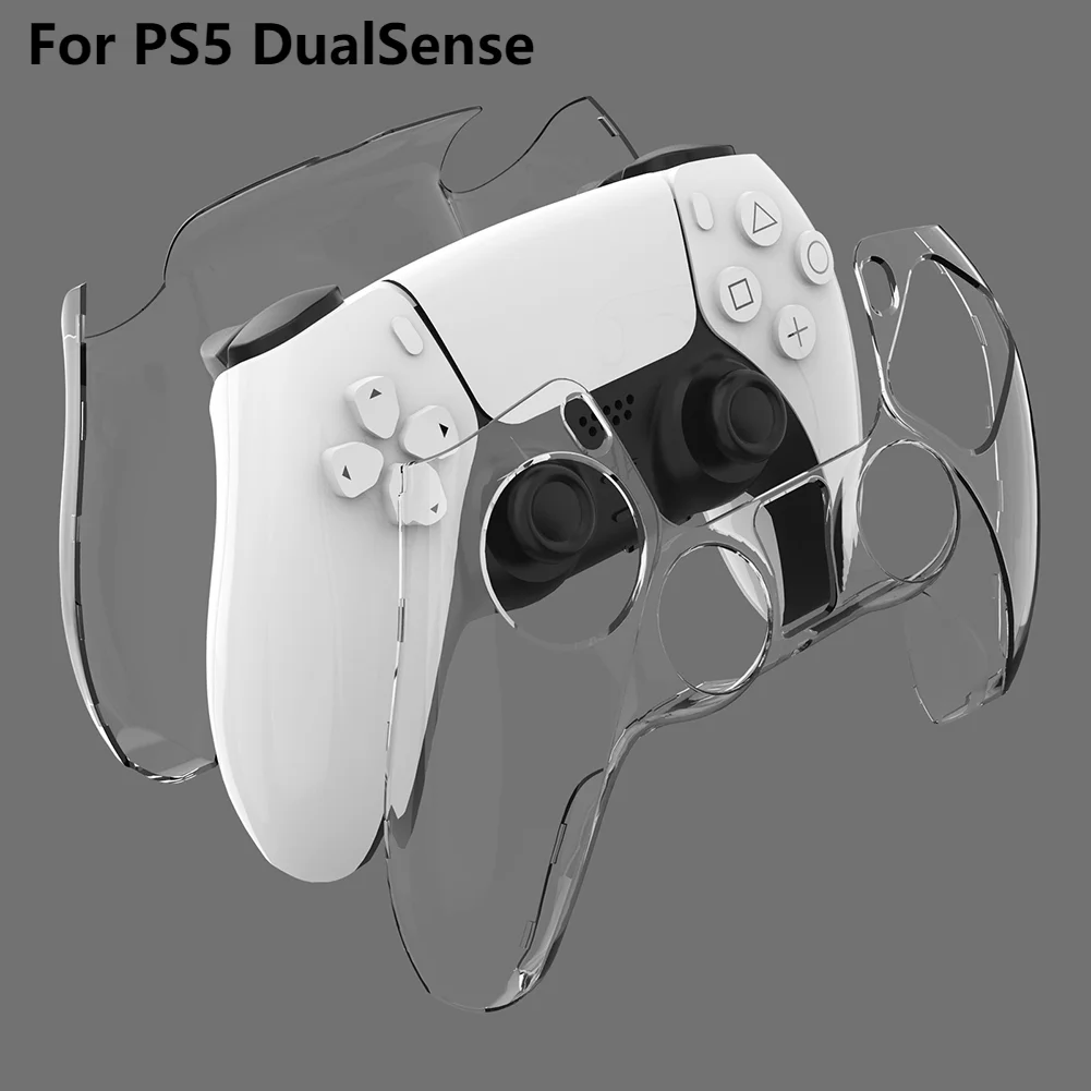 For-PS5-DualSense-Skin-Shell-Ultra-Slim-Transparent-PC-Cover-for-Sony ...