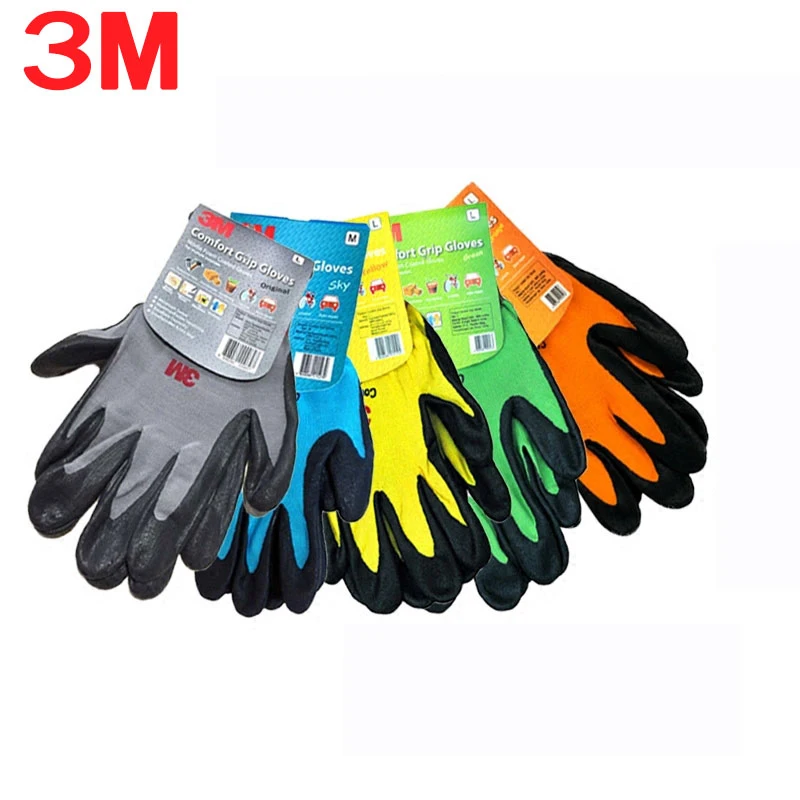 5Color-3M-Work-Gloves-Comfort-Grip-wear-resistant-Slip-resistant-Anti-labor-Safety-Gloves ...