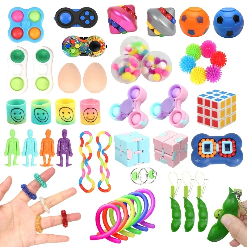 10-100pcs-Random-Fidget-Toys-Gifts-Pack-Surprise-Box-300-Different ...