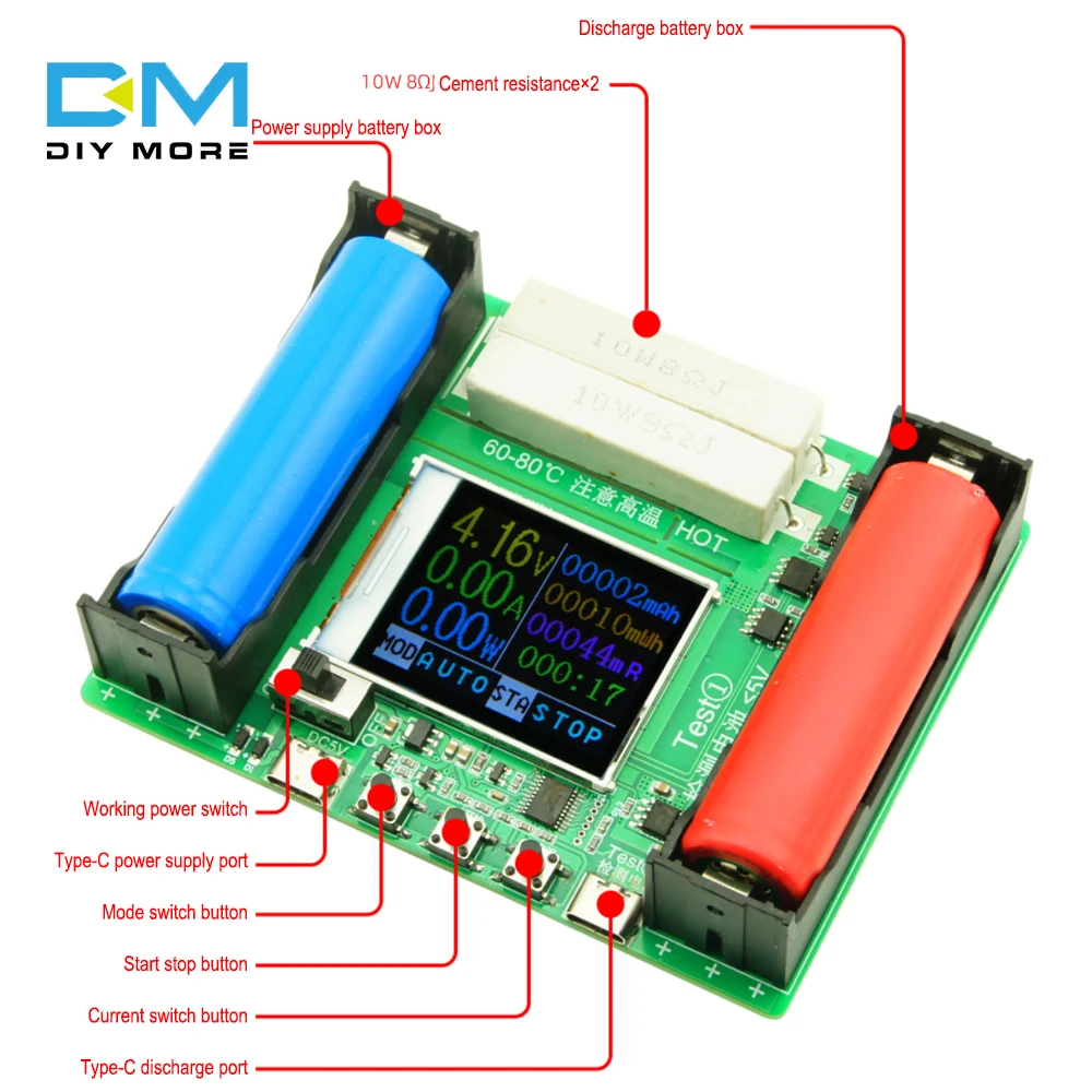 Digital-LCD-Display-Lithium-Li-ion-Battery-Tester-M-dulo-Monitor-de ...