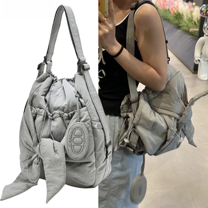Export-Korean-Women-Bag-2024-New-Arrival-Sle-Athe-Bows-Large-Capaci ...
