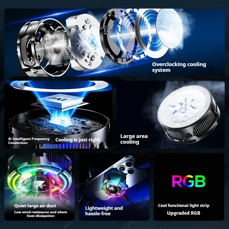 مبرد للهاتف تبريد سريع RGB للتحكم الحراري - متجر Ashub كل ما تحتاجه من ...