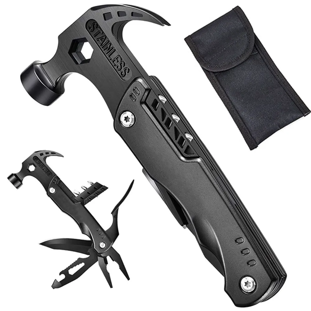 Portable Pocket Multitool Claw Hammer Stainless Steel Tool with Nylon ...