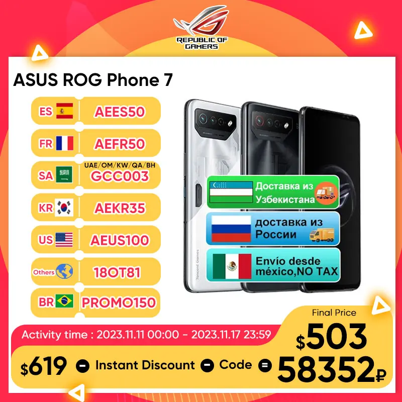 Global-ROM-ASUS-ROG-Phone-7-5G-Mobile-Phone-Snapdragon-8-Gen-2-6-78 ...