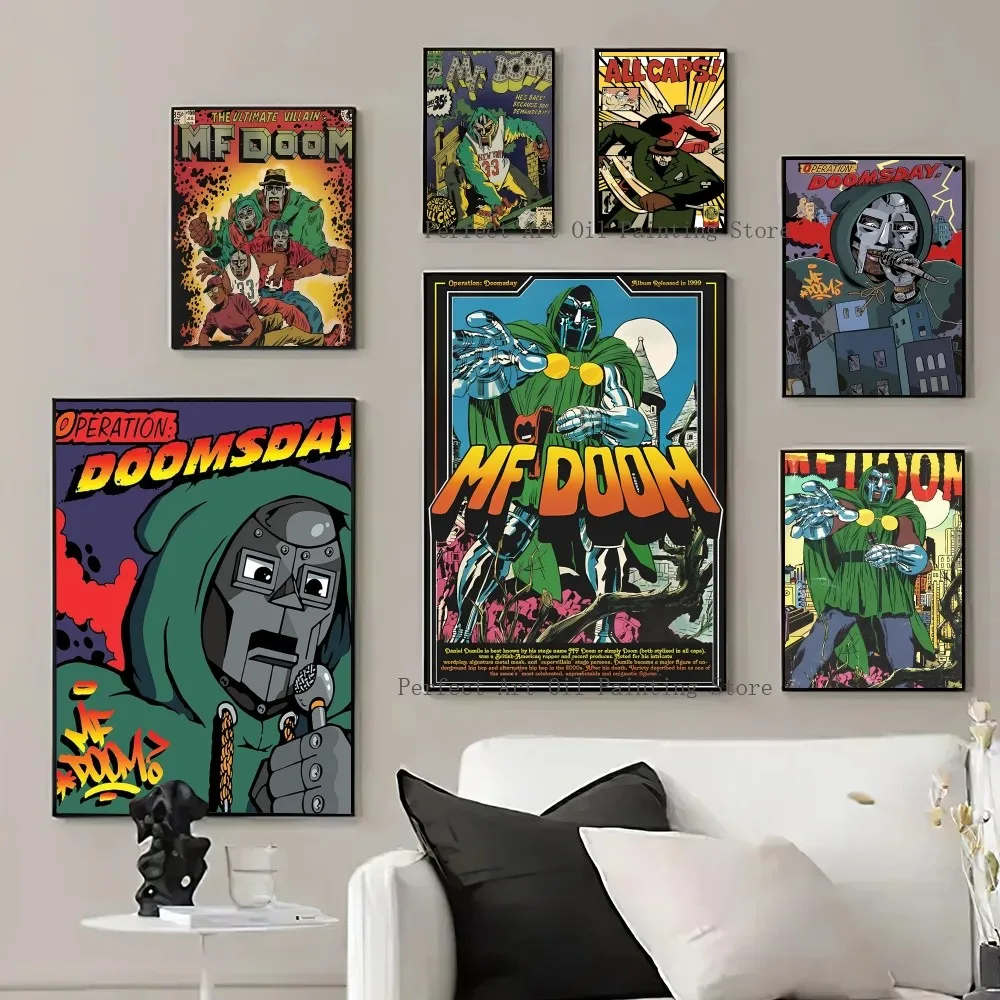 1PC-M-MF-DOOM-Rapper-Poster-Paper-Print-Home-Living-Room-Bedroom ...