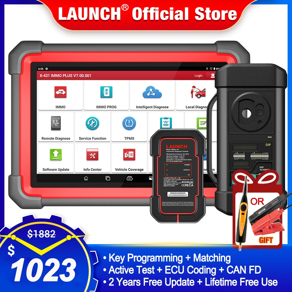 LAUNCH-X431-IMMO-Plus-Diagnostic-Tools-X-PROG-3-Key-Programmer-Anti ...