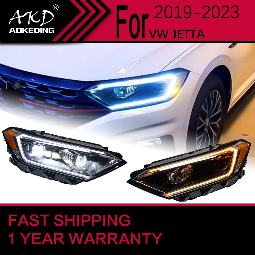 Car Lights for VW New Jetta Headlight 2019-2022 SAGITAR Head Lamp Drl ...