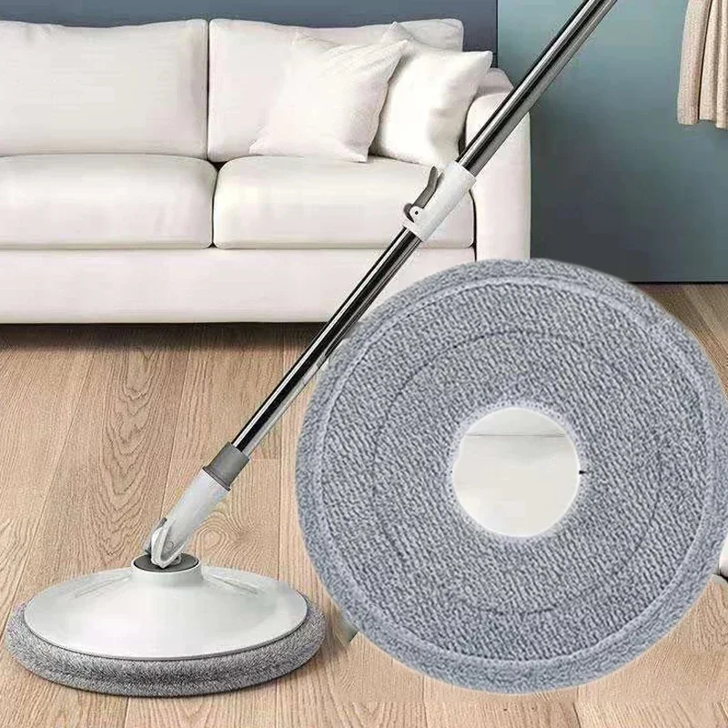 MultiFunction Round Microfiber Floor Mop Reusable 25cm Mopping Head ...