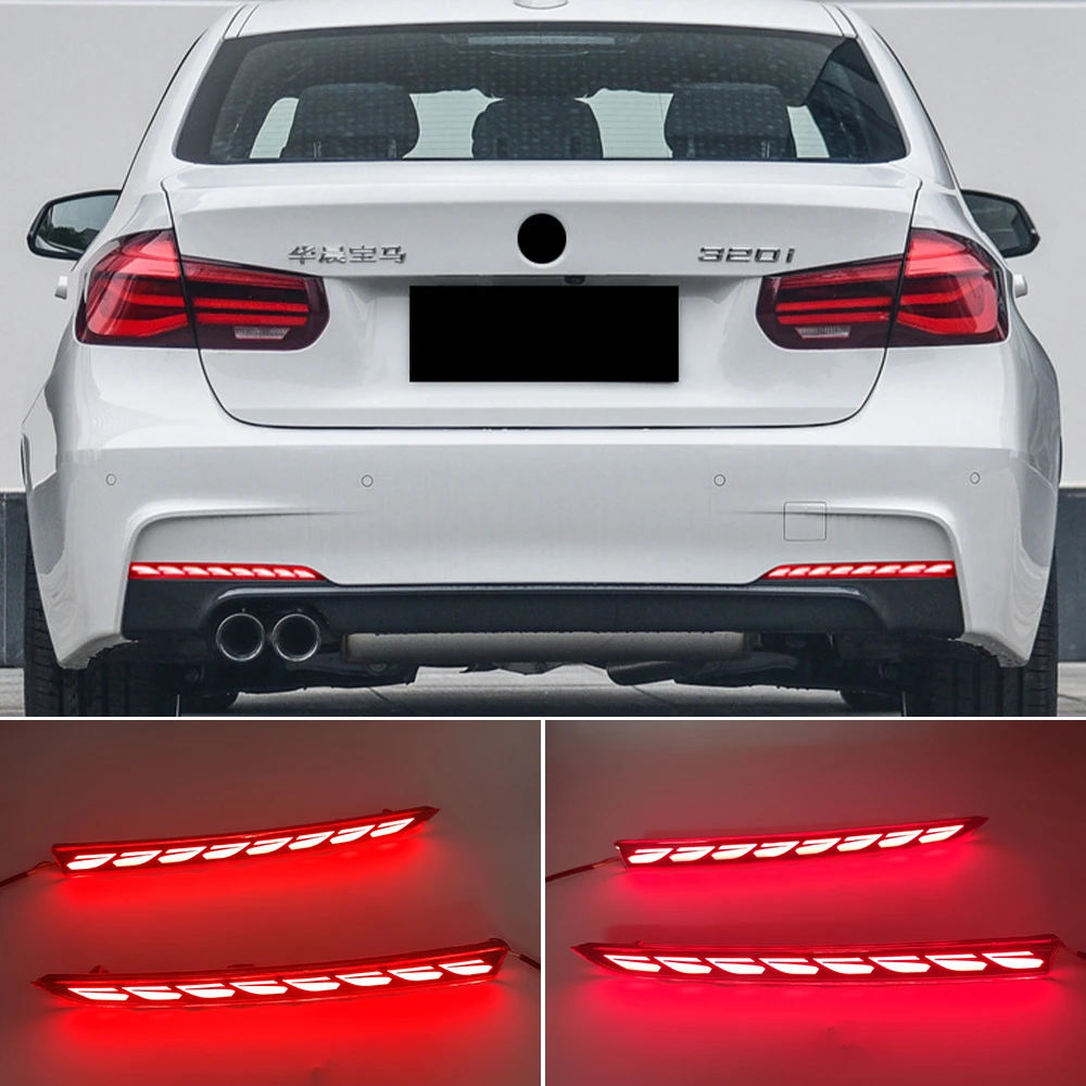 1 Pair Rear Reflector Light Brake 63147848583 For Bmw M3 F30 F80 Base ...