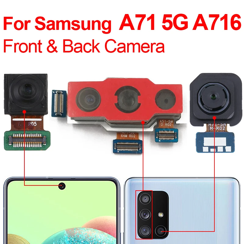Original Samsung A71 Back Camera Front Rear Back Camera For Samsung ...