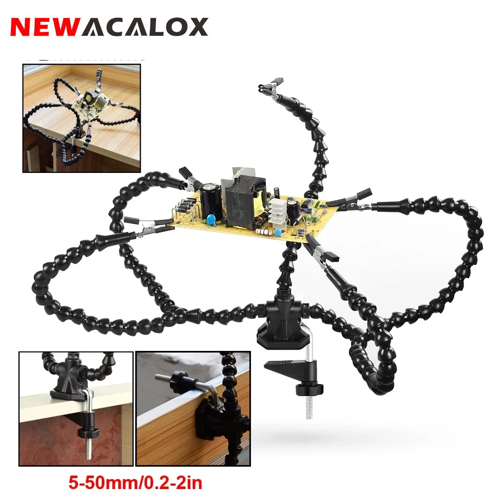 NEWACALOX-Upgrade-Bench-Vise-Clip-on-Soldering-Third-Hand-Helping-Hans ...