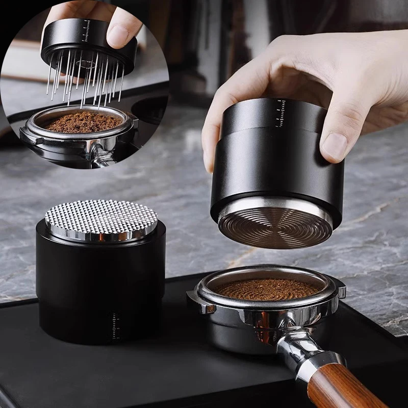 3-in-1 Coffee Distributor Coffee Tamper Needles Stainless Steel ...