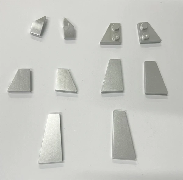 Metallic-Silver-wing-parts-10-pcs-DIY-enlighten-block-brick-part-No ...