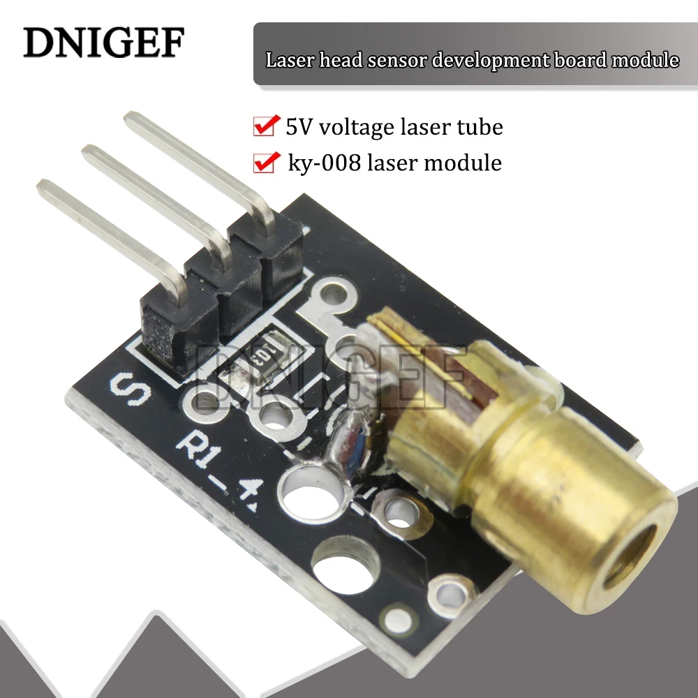 10PCS-KY-008-650nm-Laser-Sensor-Module-6mm-5V-5MW-Red-Laser-Dot-Diode ...