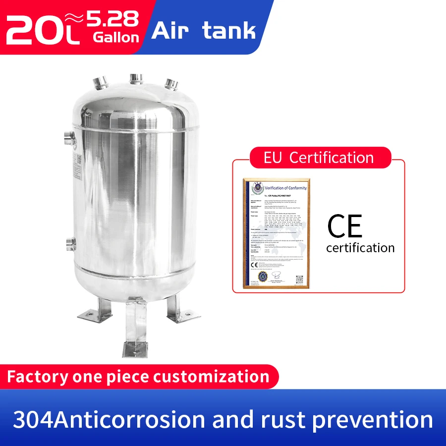 20L-304-Stainless-Steel-Vertical-Gas-Storage-Tank-Custom-Vacuum-Buffer ...