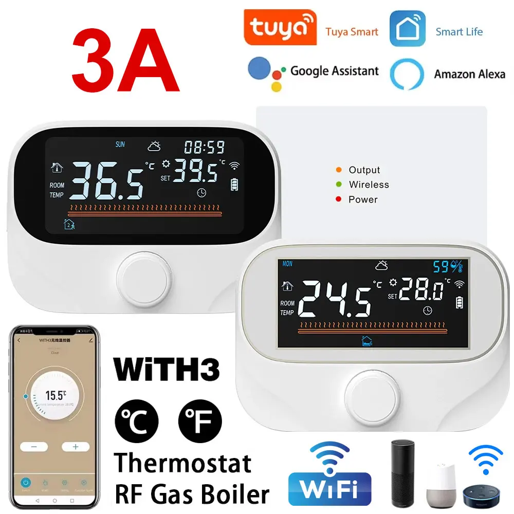 Termostato-inteligente-Tuya-WiFi-para-hogar-caldera-de-Gas-control ...