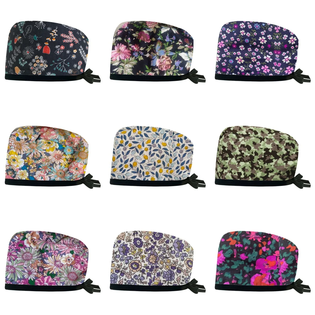 Fashion-Multi-color-Printing-Scrubs-Cap-Operating-Room-Cap-Dental ...