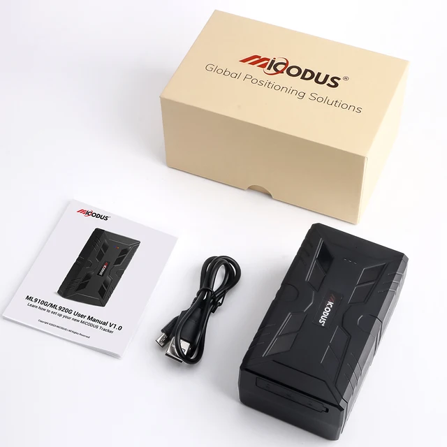 MiCODUS Car GPS Tracker 4G ML920G 20000mAh Superstrong Magnetic 4G GPS Tracking Device Voice ...