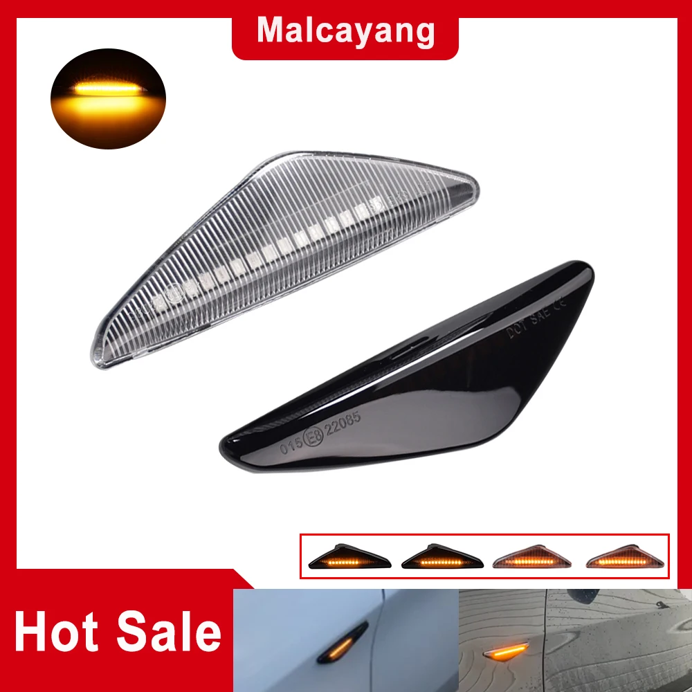 Car-Side-Blinker-Marker-Lamp-2-Pieces-Flowing-Repeater-Signal-Lights ...