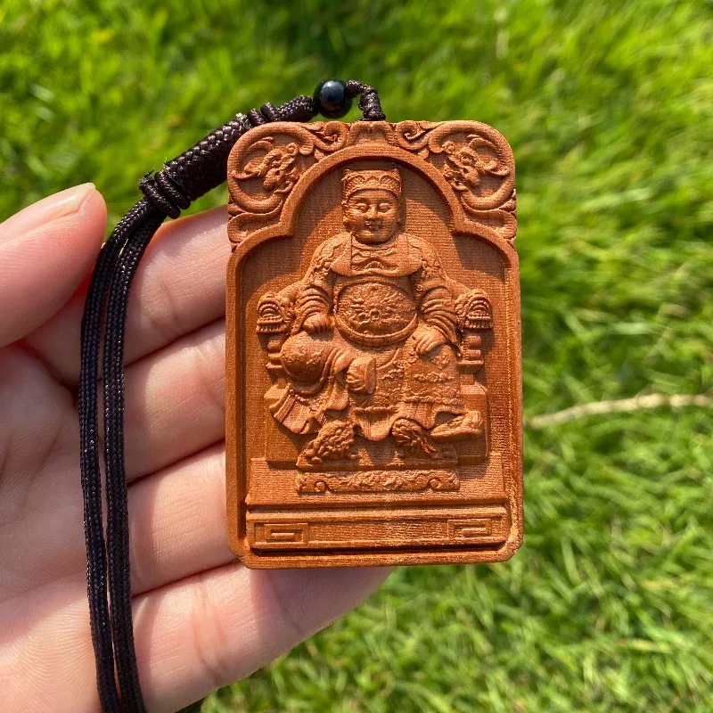 Colgante del señor guangze de madera de azufaifo tallado a mano ...