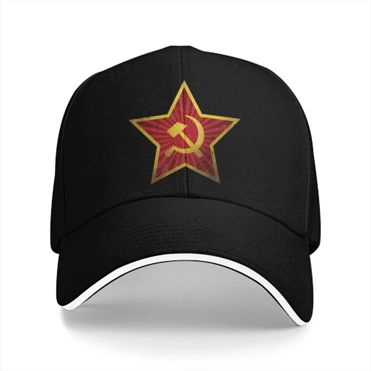 Sovi-tica-Red-Star-Insignia-Bon-de-beisebol-viseira-prote-o-Snapback ...