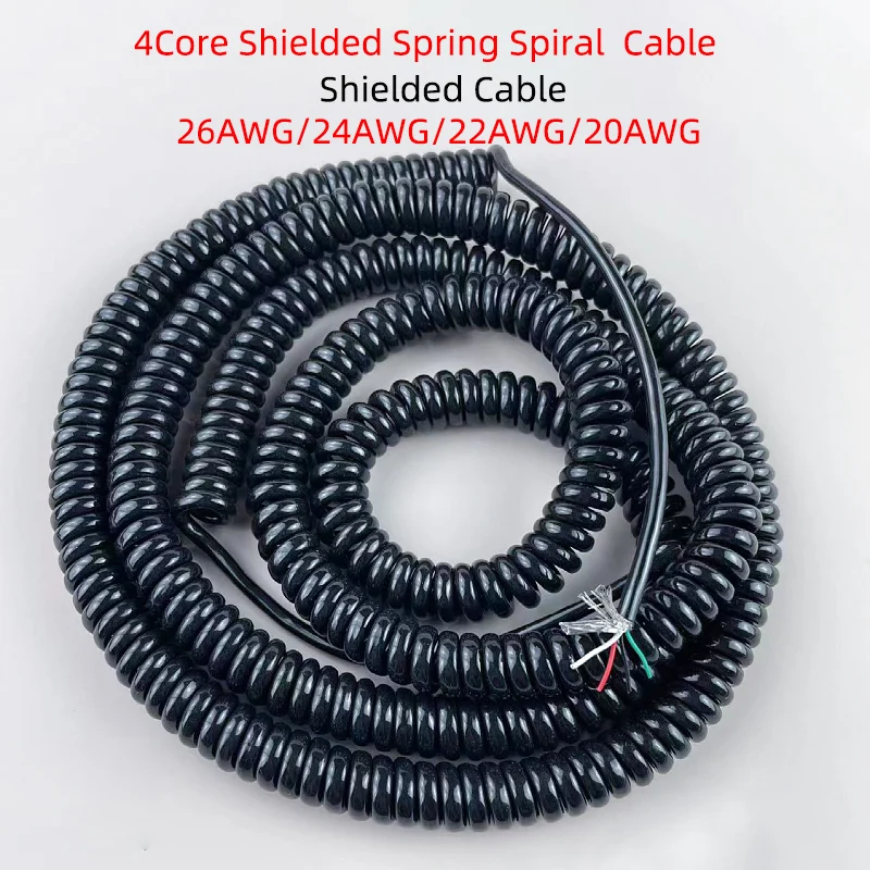 Cable-telesc-pico-de-se-al-blindado-en-espiral-Cable-retr-ctil-de-4-n ...