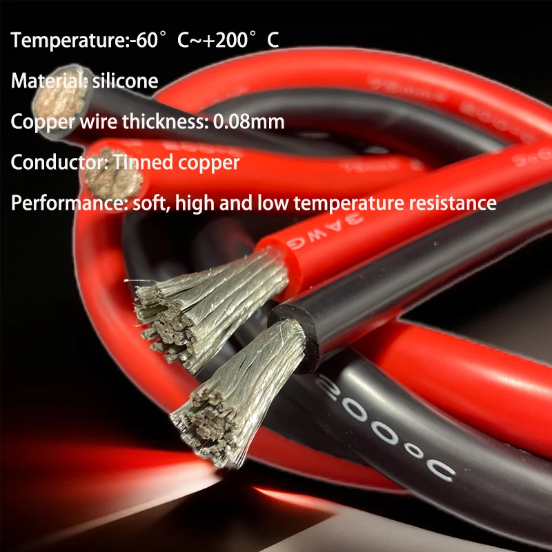 18-6AWG-Silicone-Electric-Cable-Flexible-16-14-11-10-9-8-AWG-50mm2 ...