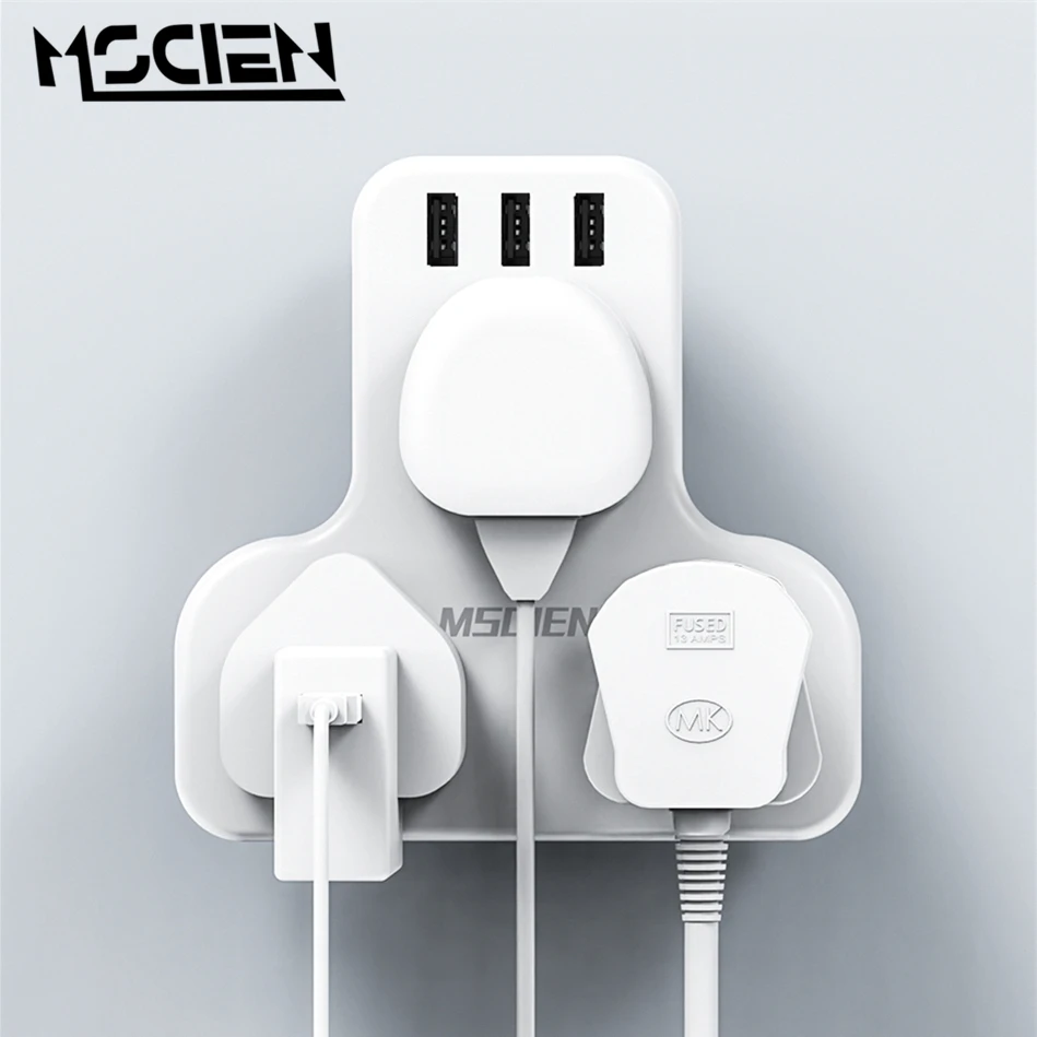 MSCIEN-Smart-USB-Plug-Charger-Adapter-Wall-Multi-Extension-Sockets ...
