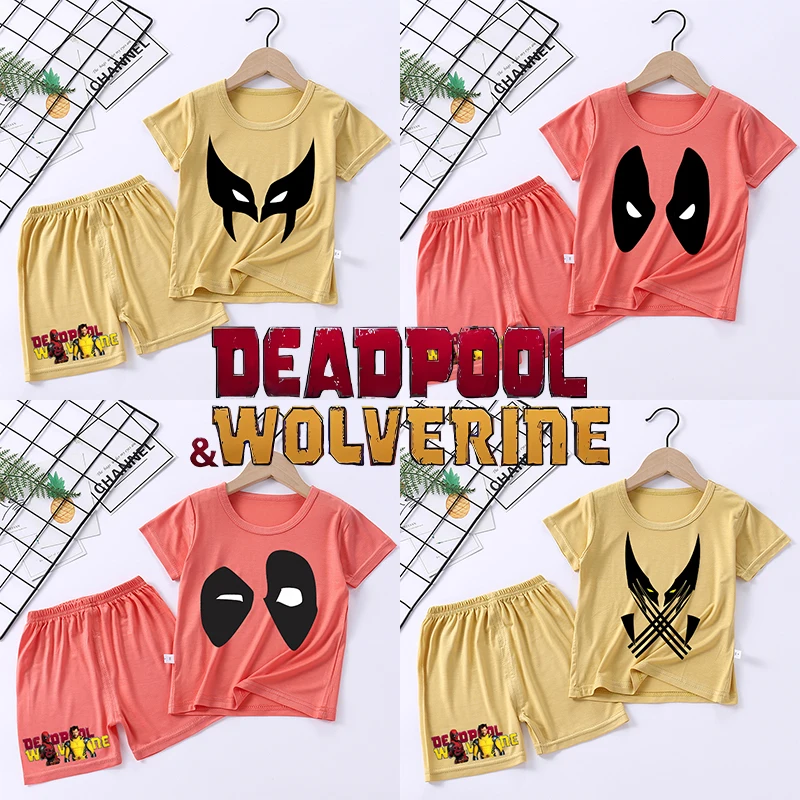 Pijama-estampado-Marvel-Cartoon-para-crian-as-pijamas-de-manga-curta ...