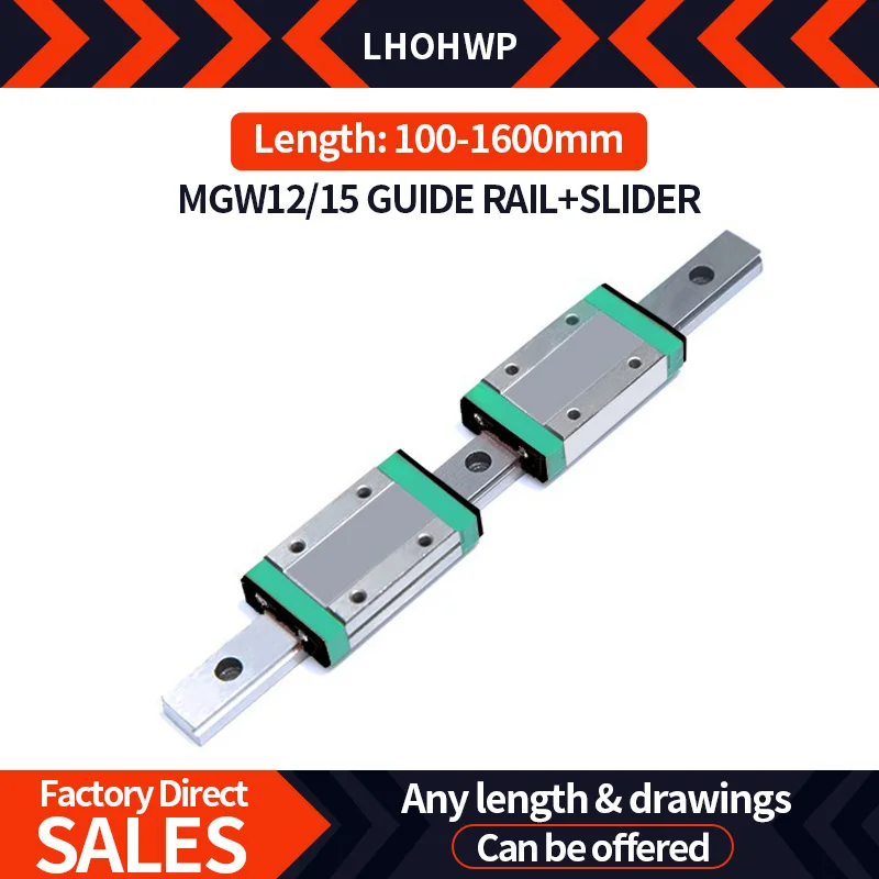 MGW12 MGW15 100 150 200 250 300 350 400 450 500 550 600-1600mm MGW ...