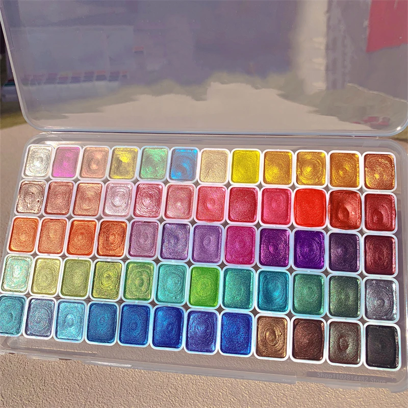 24-colors-Pearlescent-Solid-Watercolor-Pigment-Pearlescent-Pigment-Art ...