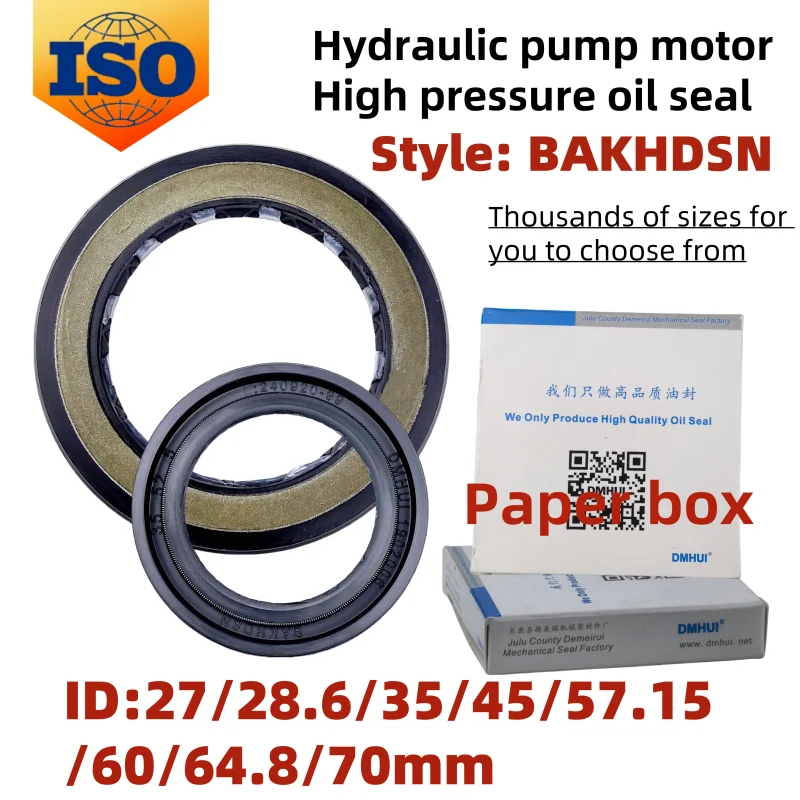 NBR Shaft Oil Seal ID:27-70mm O Ring & Gasket Kit - Pressure/Skeleton ...