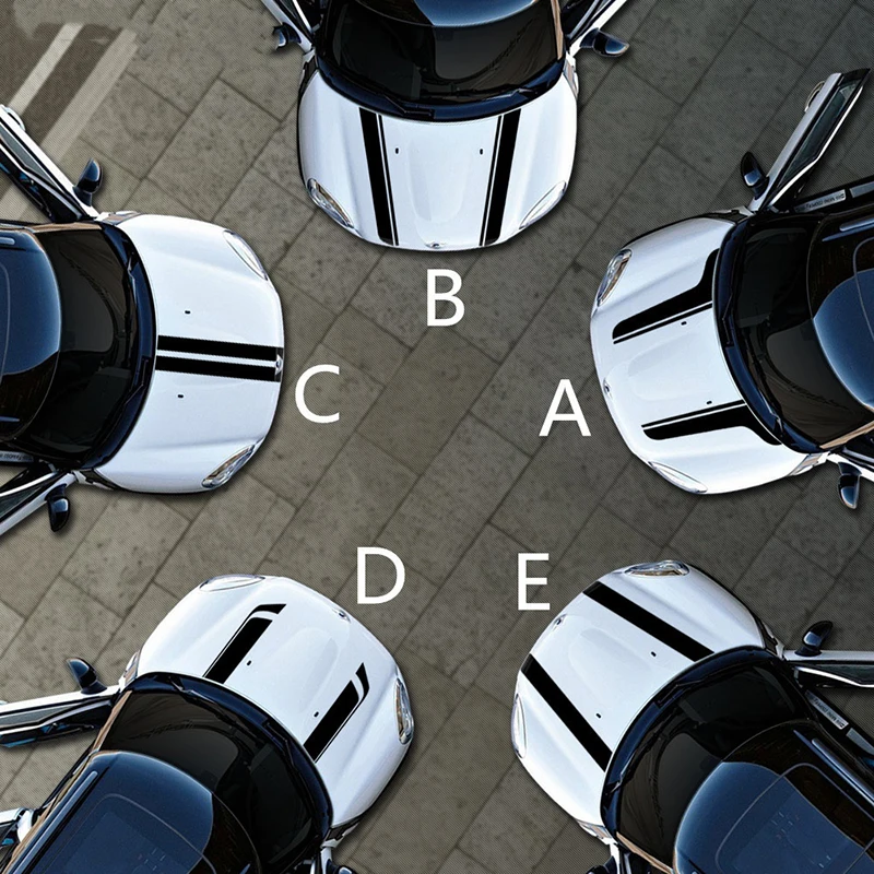 Car Hood cover sticker Suitable for mini hood engine hood lines, car ...