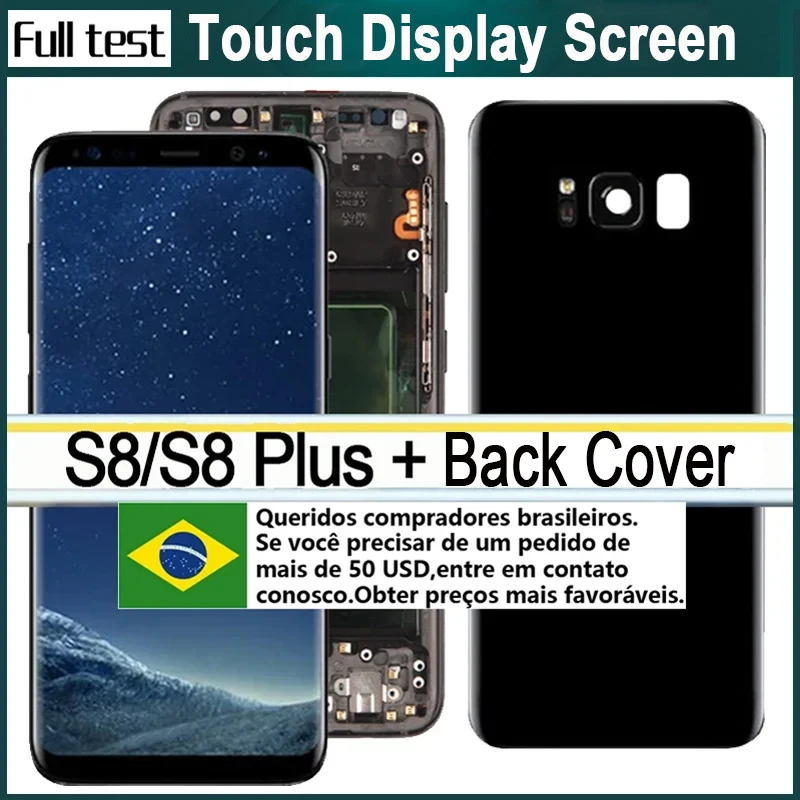 High-Quality-AMOLED-Display-For-Samsung-S8-G950-G950F-Touch-Screen-S8 ...