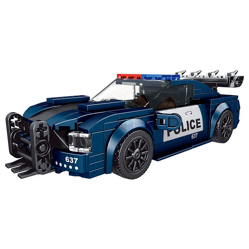 Speed-Hypercar-Roadblock-Police-Car-MOC-27002-High-Tech-Vehicle-Model ...