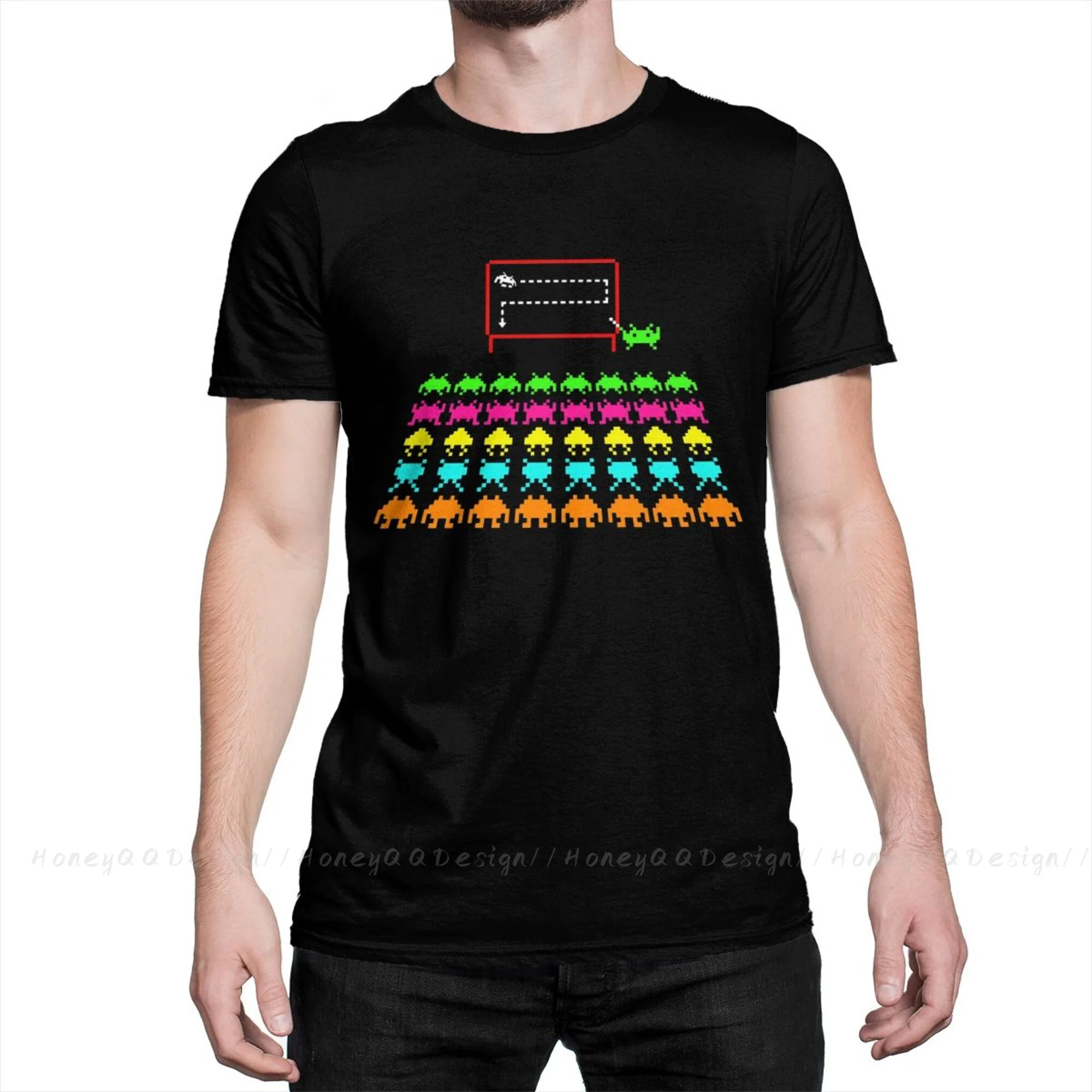 Top-Quality-Men-Clothing-70s-80s-Arcade-Game-T-Shirt-Space-Invader ...
