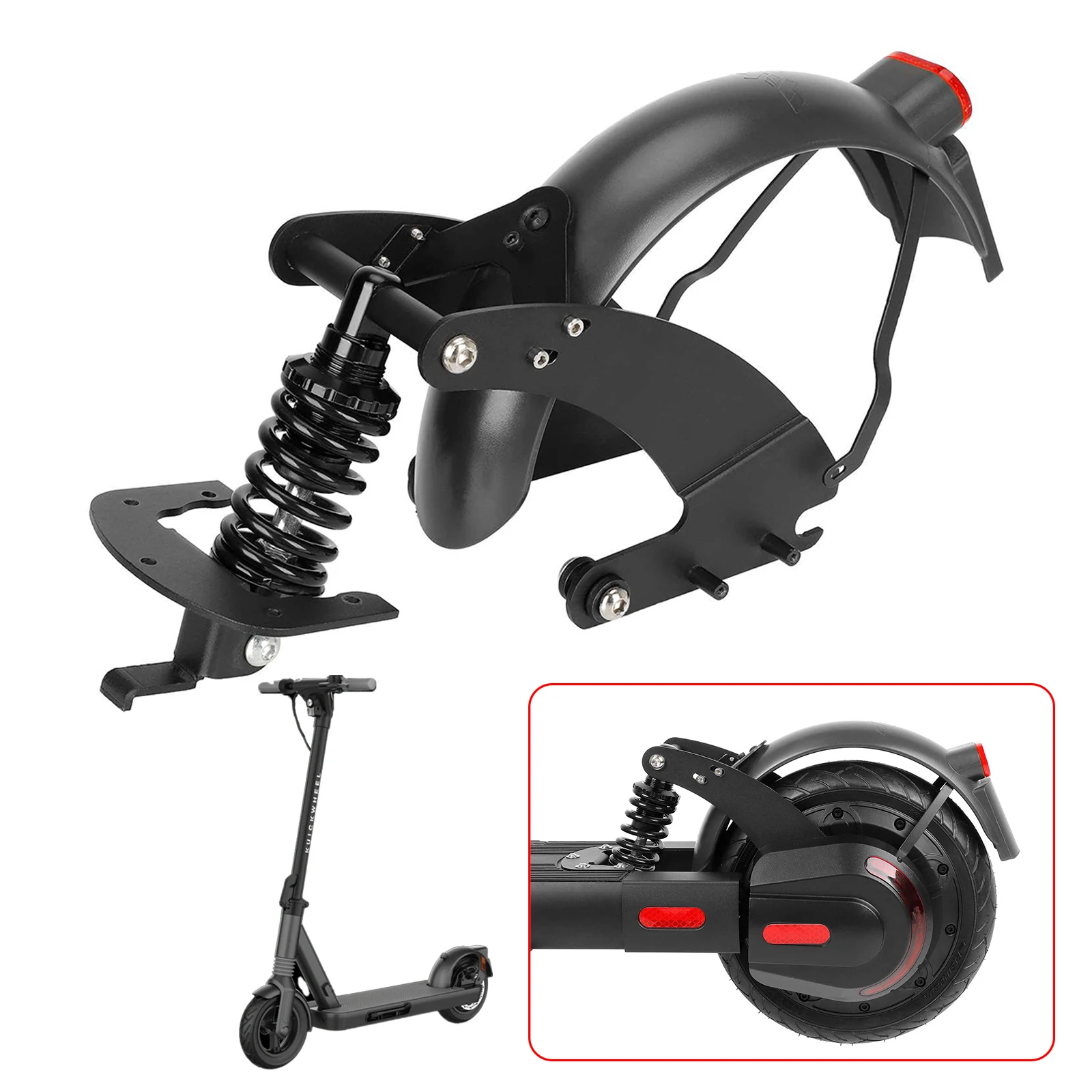 Scooter-Rear-Shock-Absorber-With-Fender-Taillight-Kit-For-Kuickwheel-S1 ...
