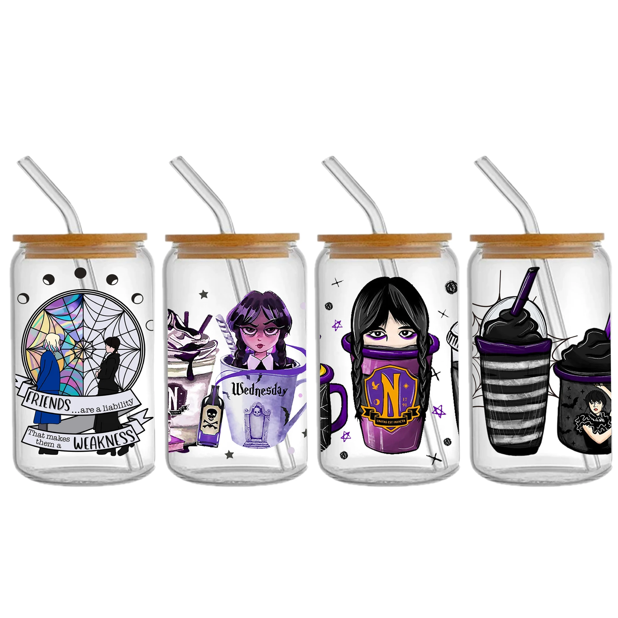 Wednesday-16oz-Tumbler-Template-DTF-Sticker-Cup-Cool-Personalize-UV ...