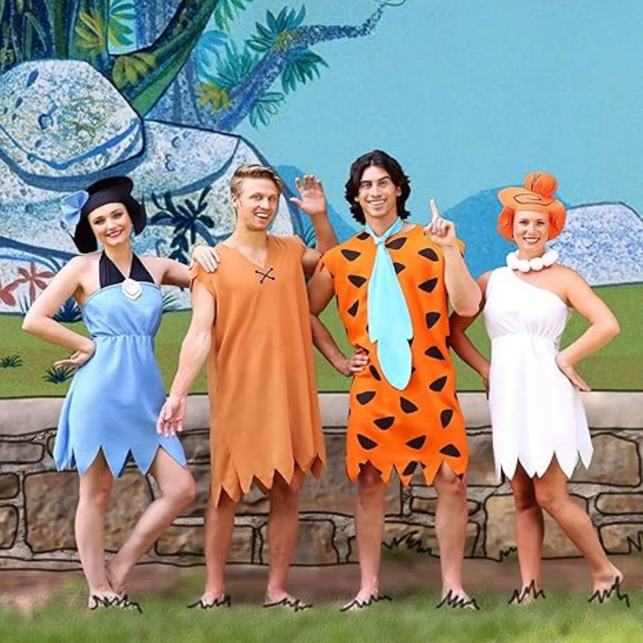 Fred-e-Wilma-Flintstones-Cosplay-Set-para-homens-e-mulheres-adultos ...