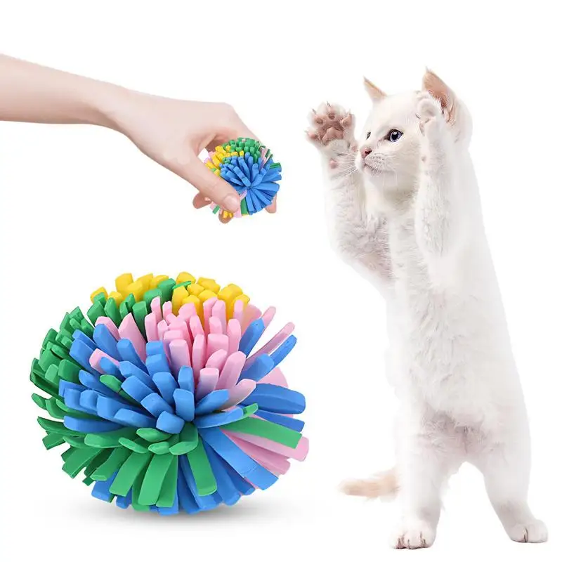 Colorful-Pet-Cat-Kitten-Play-Balls-Bouncy-Noise-Free-Rolling-Cat-Balls ...