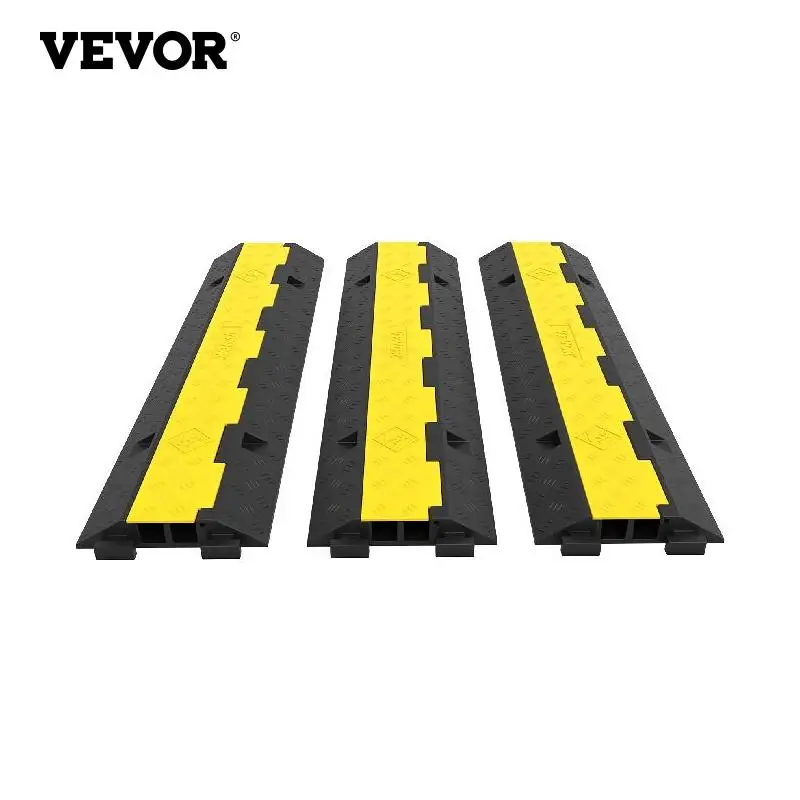 Vevor 3pcs Cable Cover Cord Hose Protective Ramp Heavy Duty Wire ...