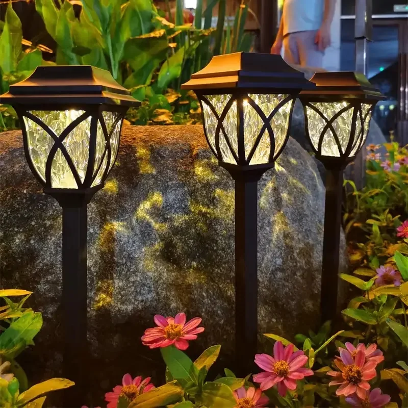 8 Pack Solar Lights Kültéri Udvar Fényes Pázsitok Lámpák Vízálló Led ...