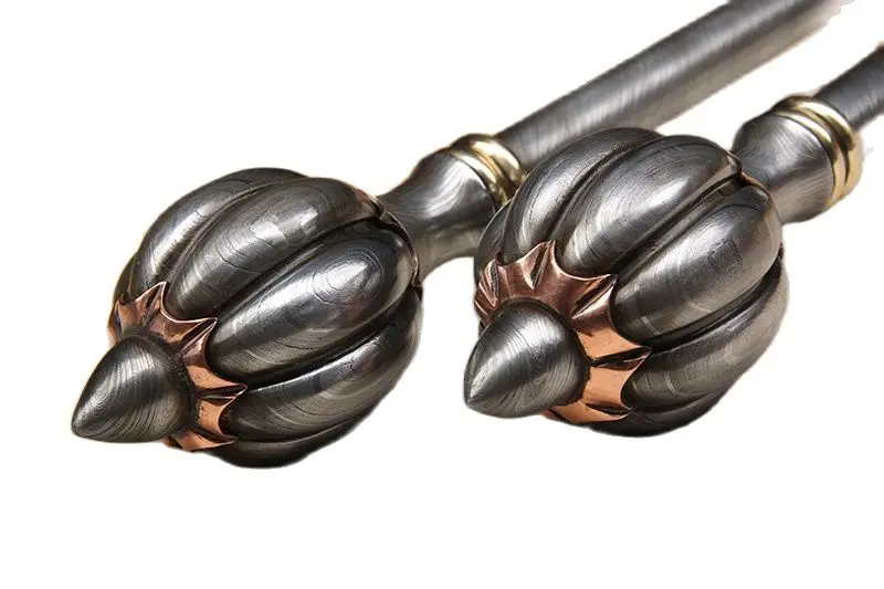 Traditional-Chinese-Practice-Wushu-Kungfu-Double-Hammers-Damascus-Steel ...