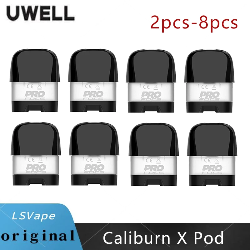 Original Uwell Caliburn X Empty Pod 3ml Fit Caliburn G 0.8ohm 1.0ohm G2 ...