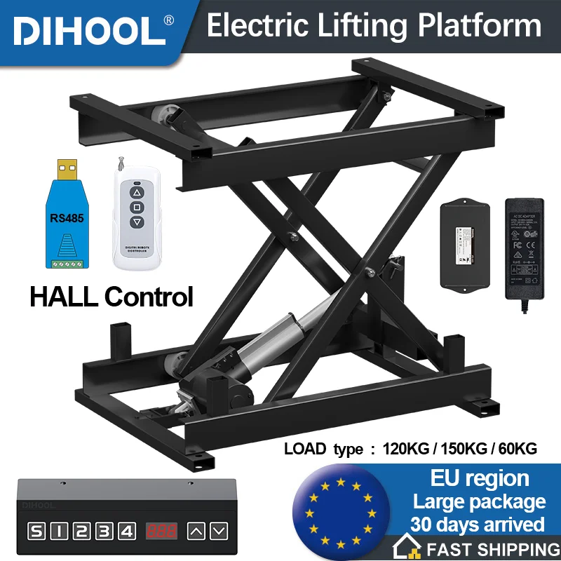 Electric-Lifting-Platform-Scissor-Type-With-Hall-Sensor-Adjustable ...