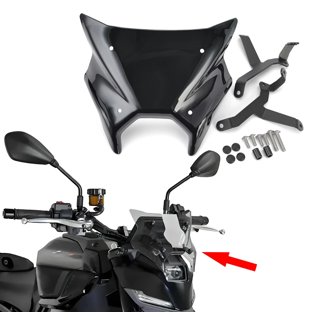 MT09 2025 Motorcycle Windshield For Yamaha MT-09 MT 09 2024-2025 Screen ...